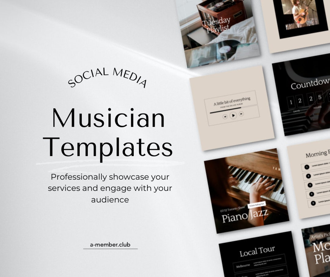 Musician Social Media Posts | Music Industry Post | Canva Instagram ...