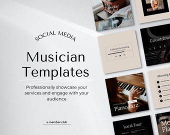 33 Music Industry Social Media Posts | Musician Posts | Canva Instagram ...