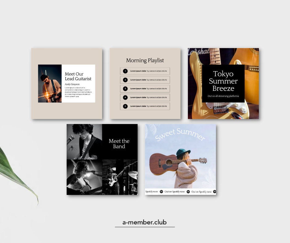 Musician Social Media Posts | Music Industry Post | Canva Instagram ...