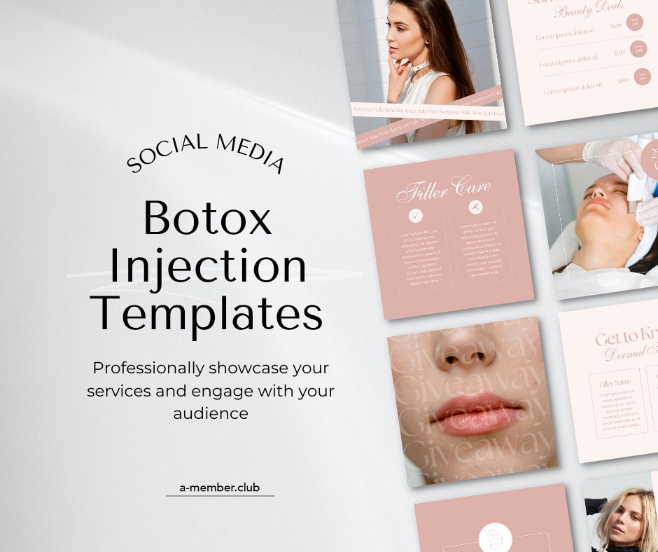 Botox Injection Social Media Templates | Beauty Social Media Template ...