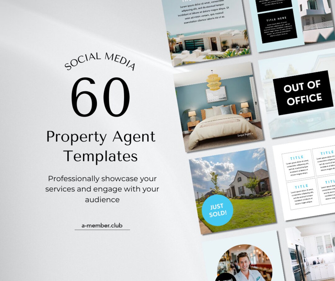 60 Property Agent Instagram Post Canva Templates | Realtor Social Media ...