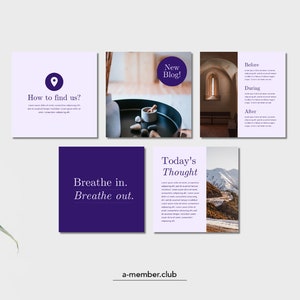 Therapist Instagram Templates | Therapy Social Media | Mental Health ...
