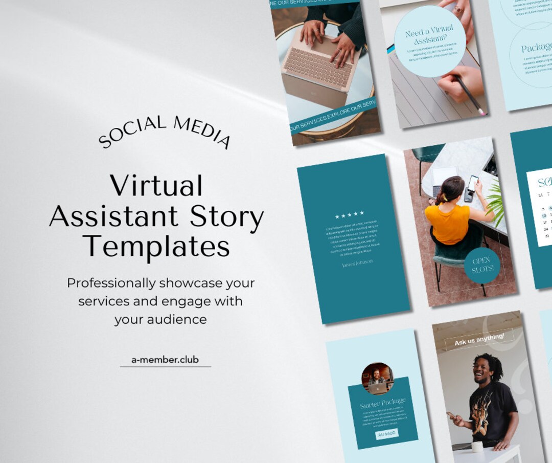 Virtual Assistant Social Media Story Templates | Business Social Media ...