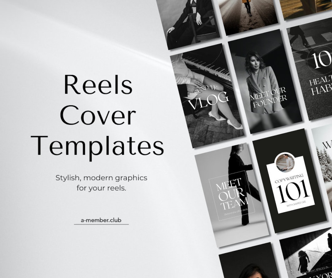 Reels Cover Templates | Instagram Reels Canva Template | Modern Minimal ...