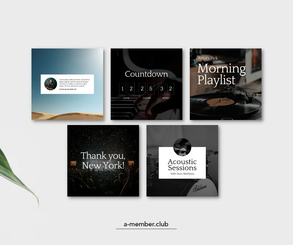 Musician Social Media Posts | Music Industry Post | Canva Instagram ...