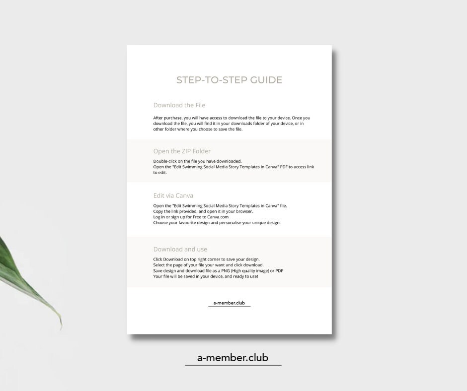 Swimming Story Template | Swimming Instagram | Summer Pool Social Media ...