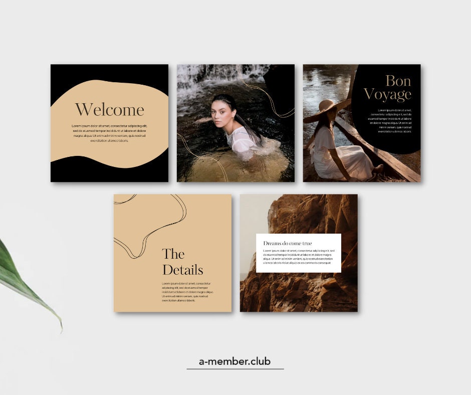 Classy Canva Templates | Aesthetic Canva Posts | Modern Canva Posts ...