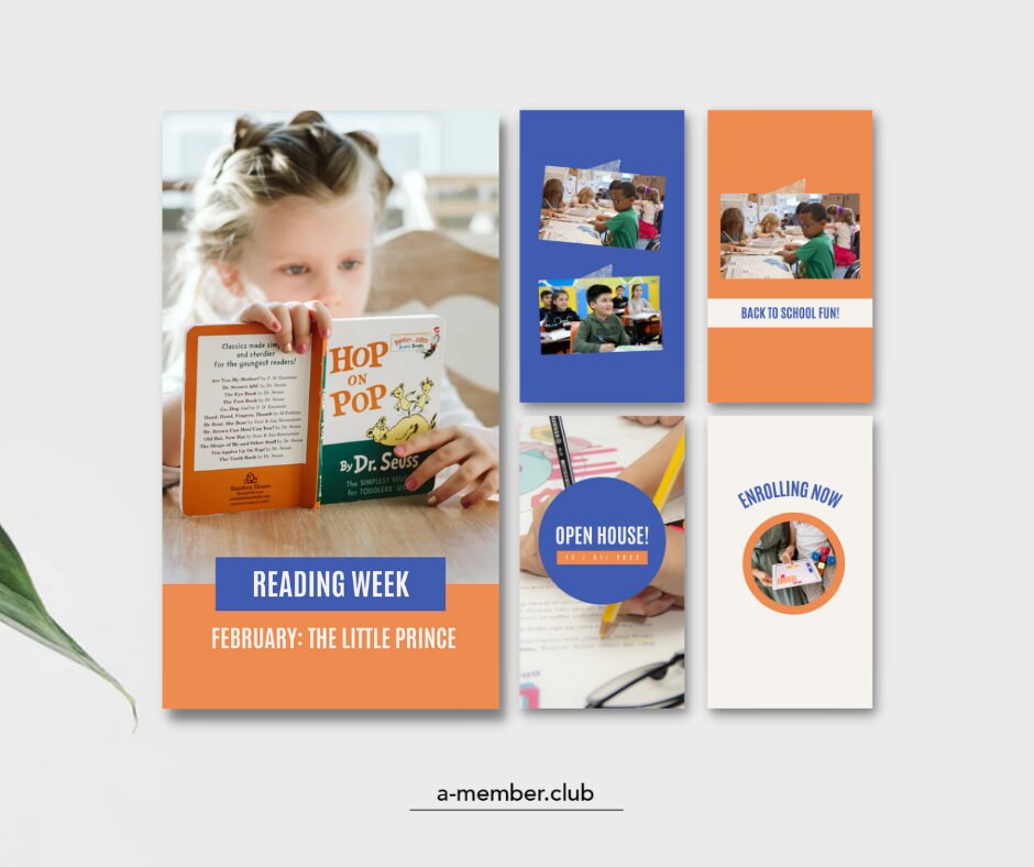Educational Templates | Teacher Story Templates | School Posts ...