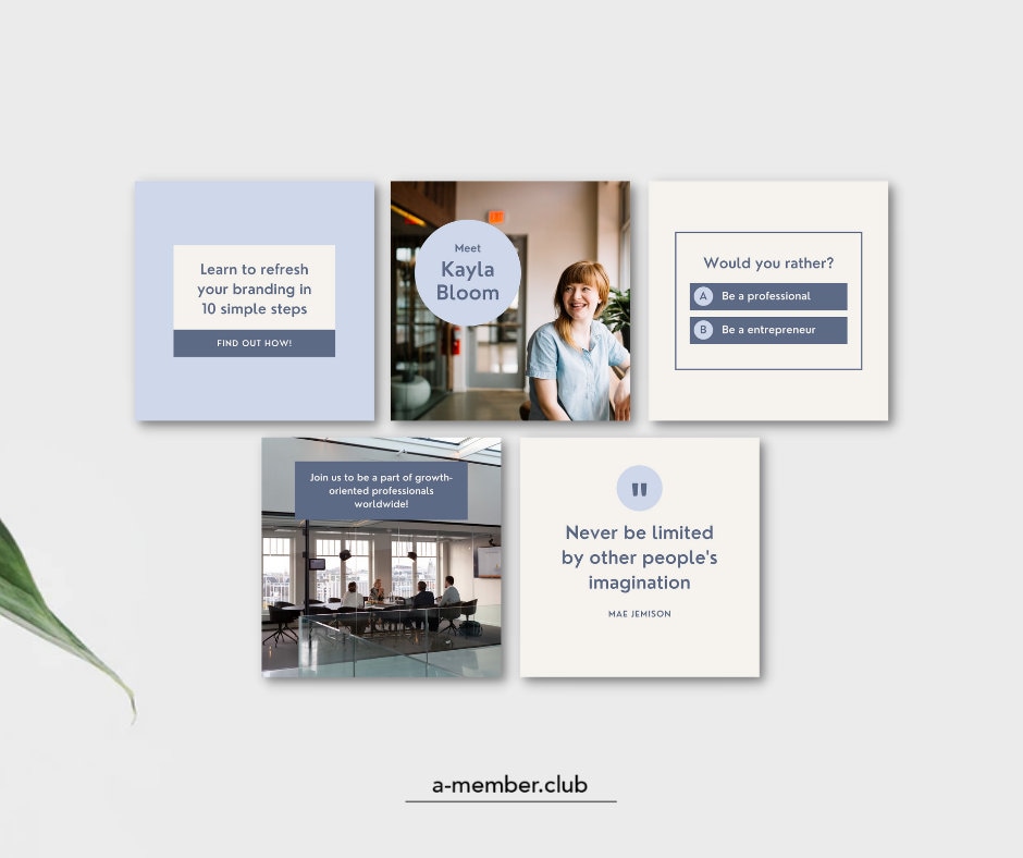 Entrepreneur Instagram Posts | Business Templates | Corporate Social ...