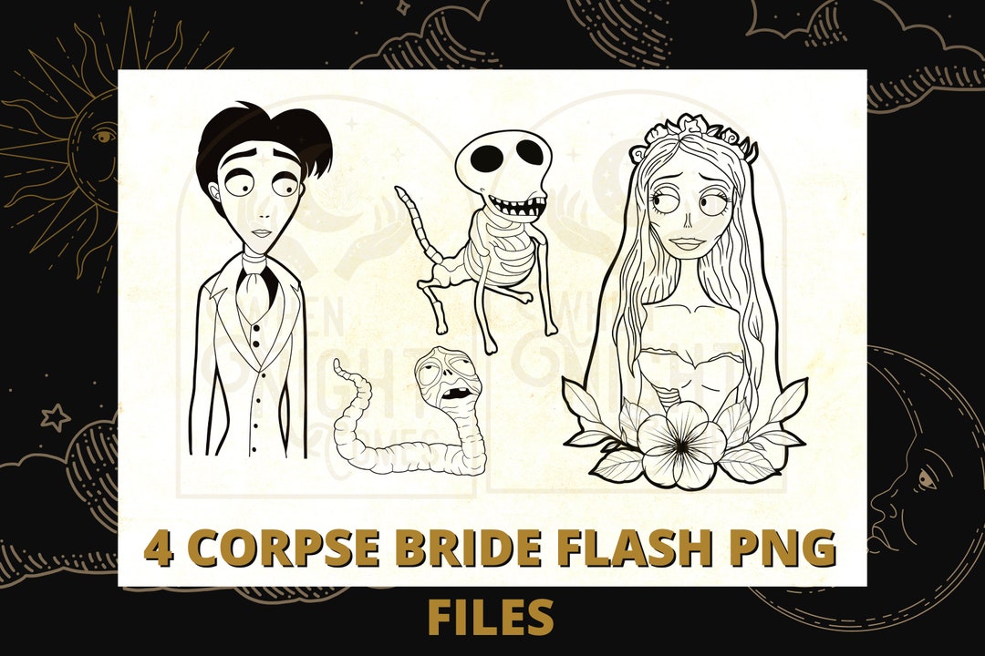 Corpse Bride PNG Files No SVG 4 Files Movie Corpse Bride - Etsy