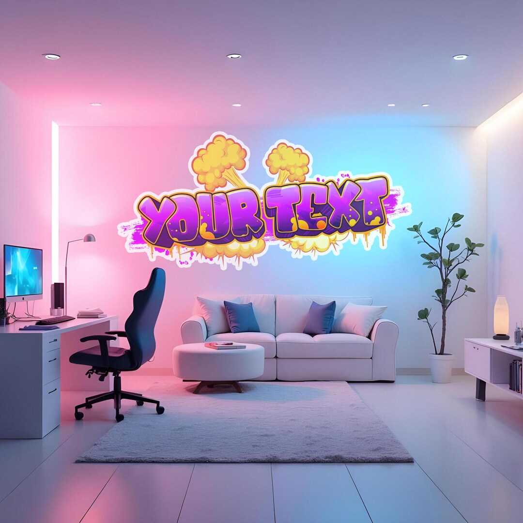 Big Graffiti Decal, Sticker Decal, Graffiti Wall, Graffiti Wall Kids ...