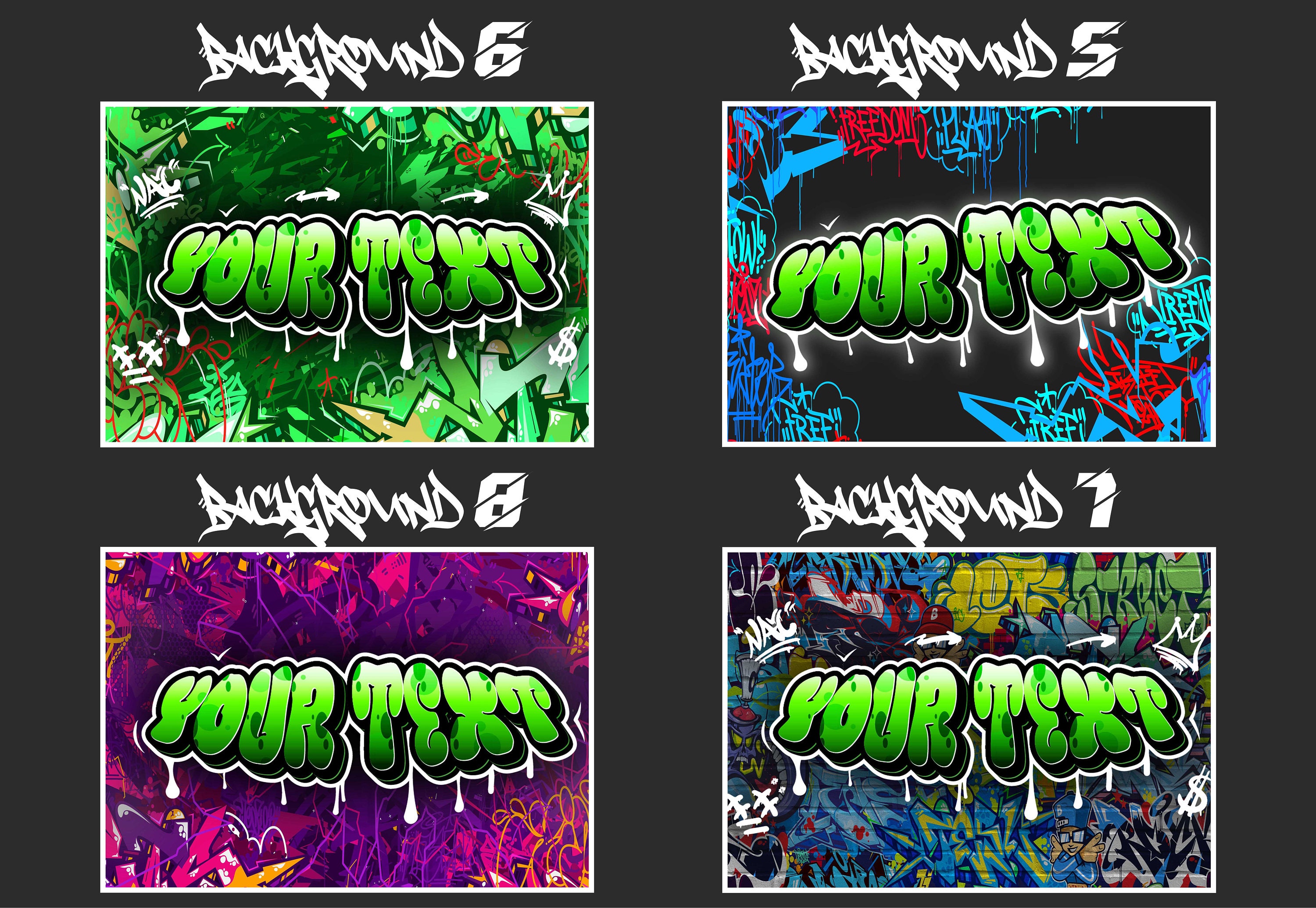 Custom Graffiti, Street Art Style Name, Customized Graffiti Poster ...