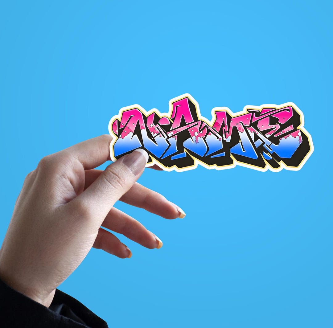 Custom Graffiti Sticker- Create Your Own Unique Title for Urban Art ...