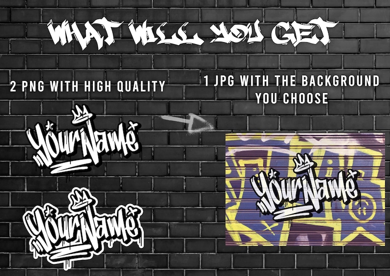 Customized Graffiti, Street Art Style Name, Customized Graffiti Poster ...