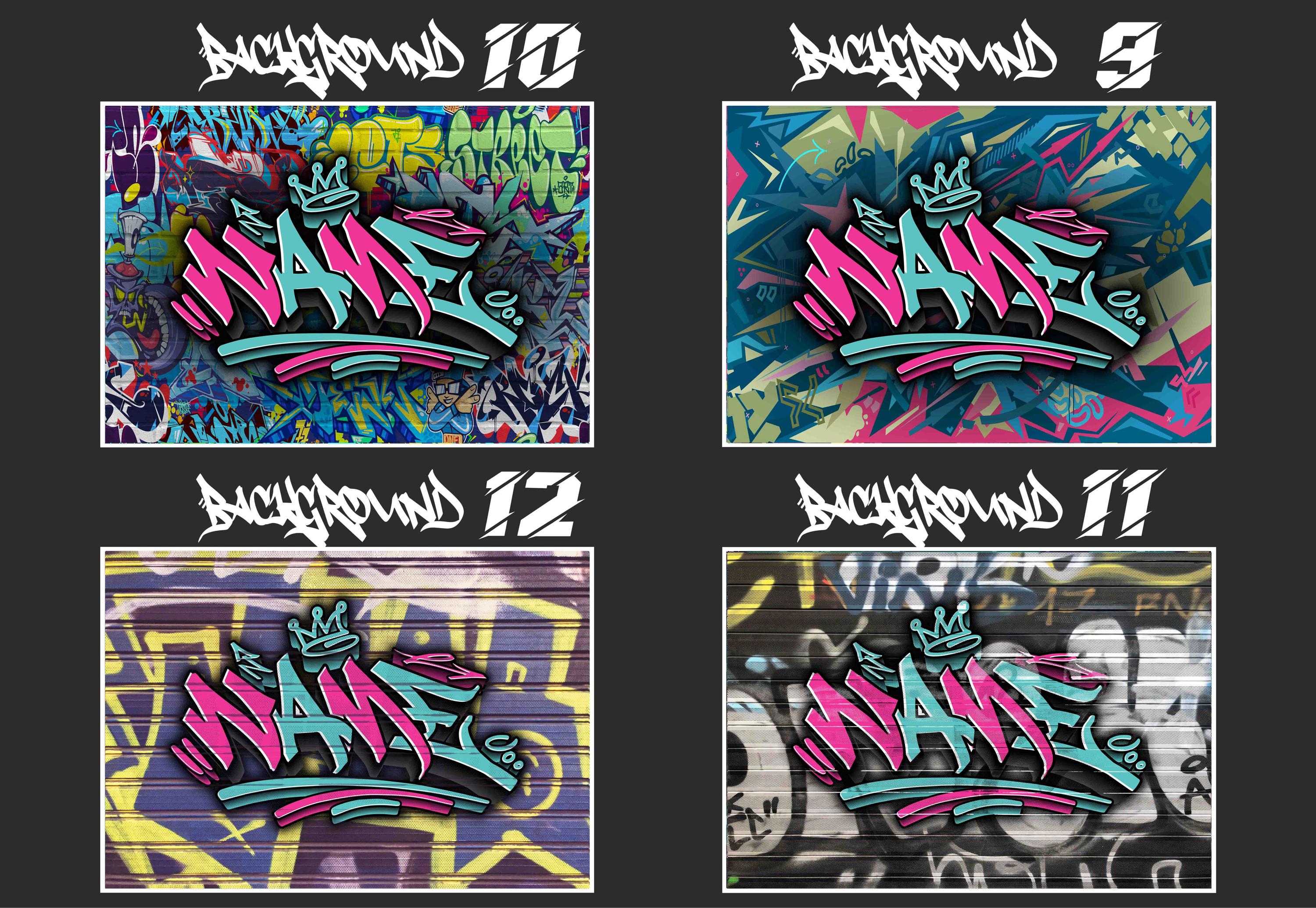 Customized Graffiti, Street Art Style Name, Customized Graffiti Poster ...