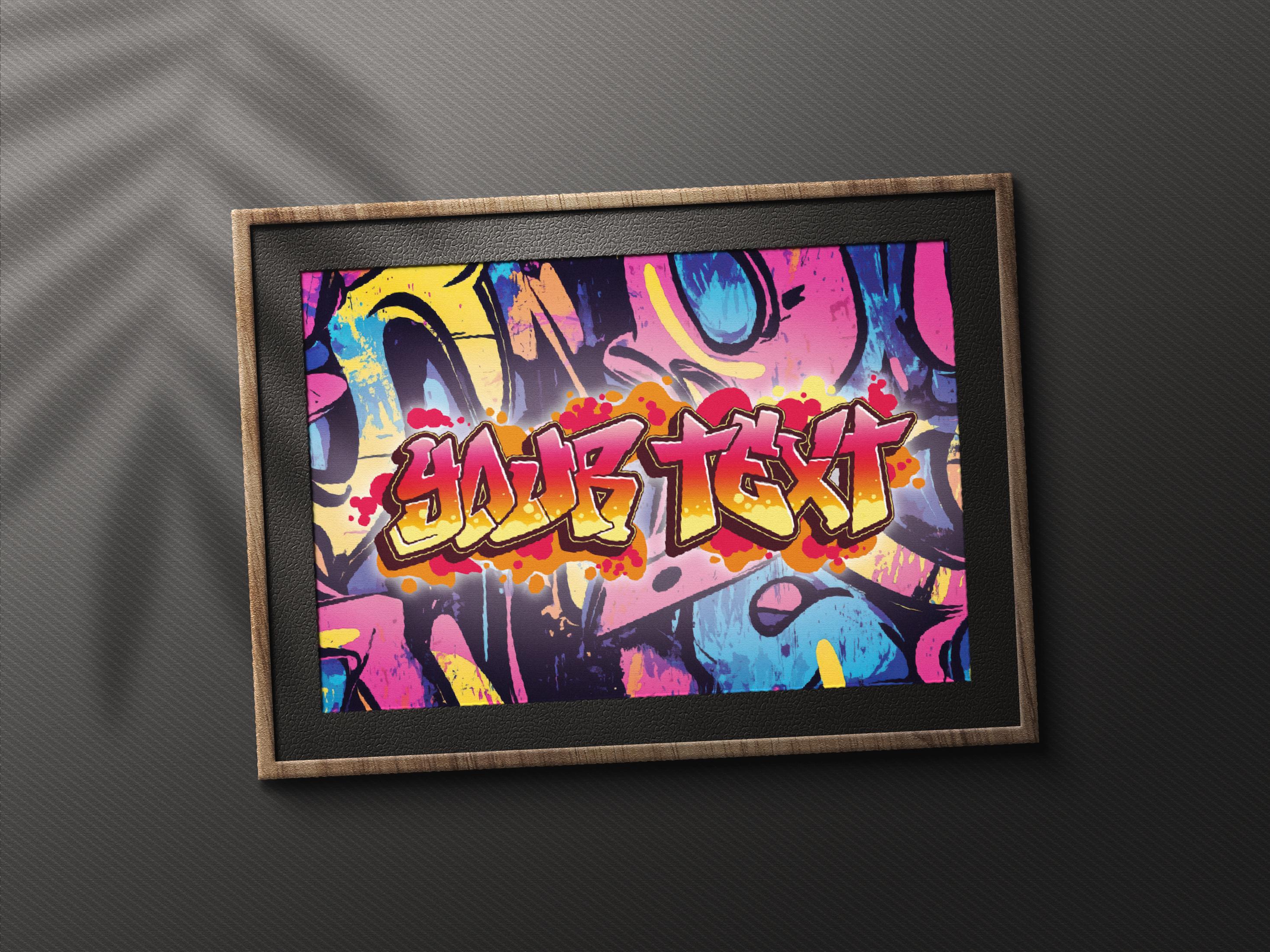 Customized Graffiti, Street Art Style Name, Customized Graffiti Poster ...