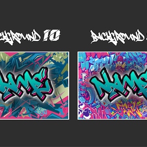 Customized Graffiti, Street Art Style Name, Customized Graffiti Poster ...