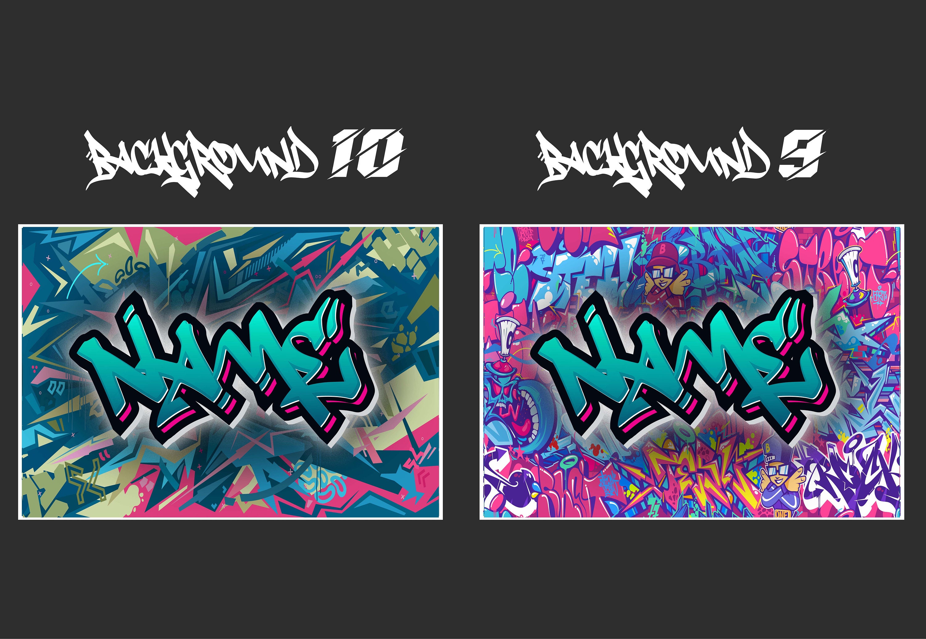 Customized Graffiti, Street Art Style Name, Customized Graffiti Poster ...