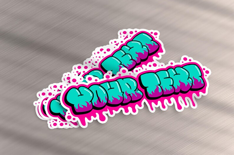 Custom Graffiti Sticker- Create Your Own Unique Title for Urban Art ...