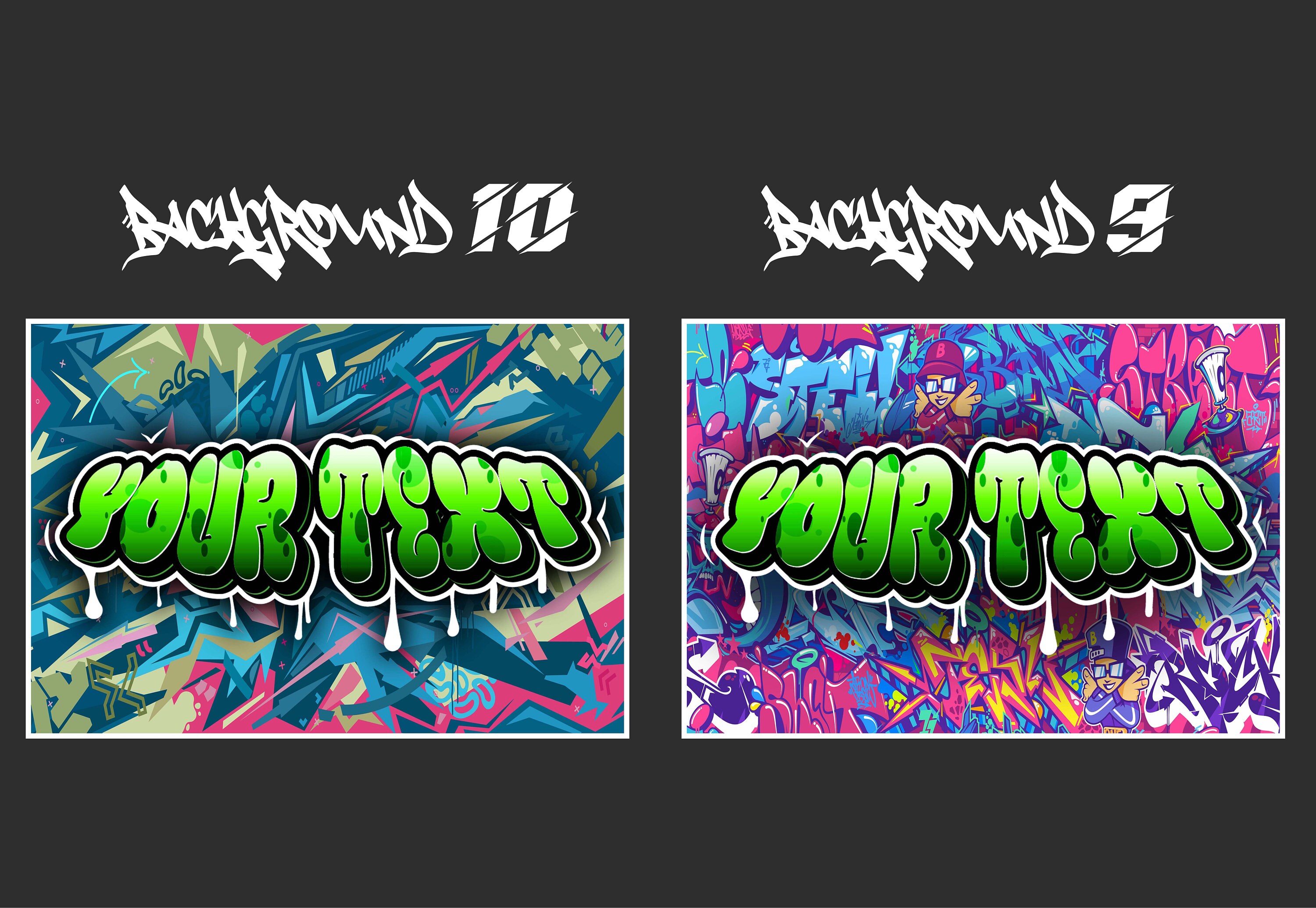 Custom Graffiti, Street Art Style Name, Customized Graffiti Poster ...