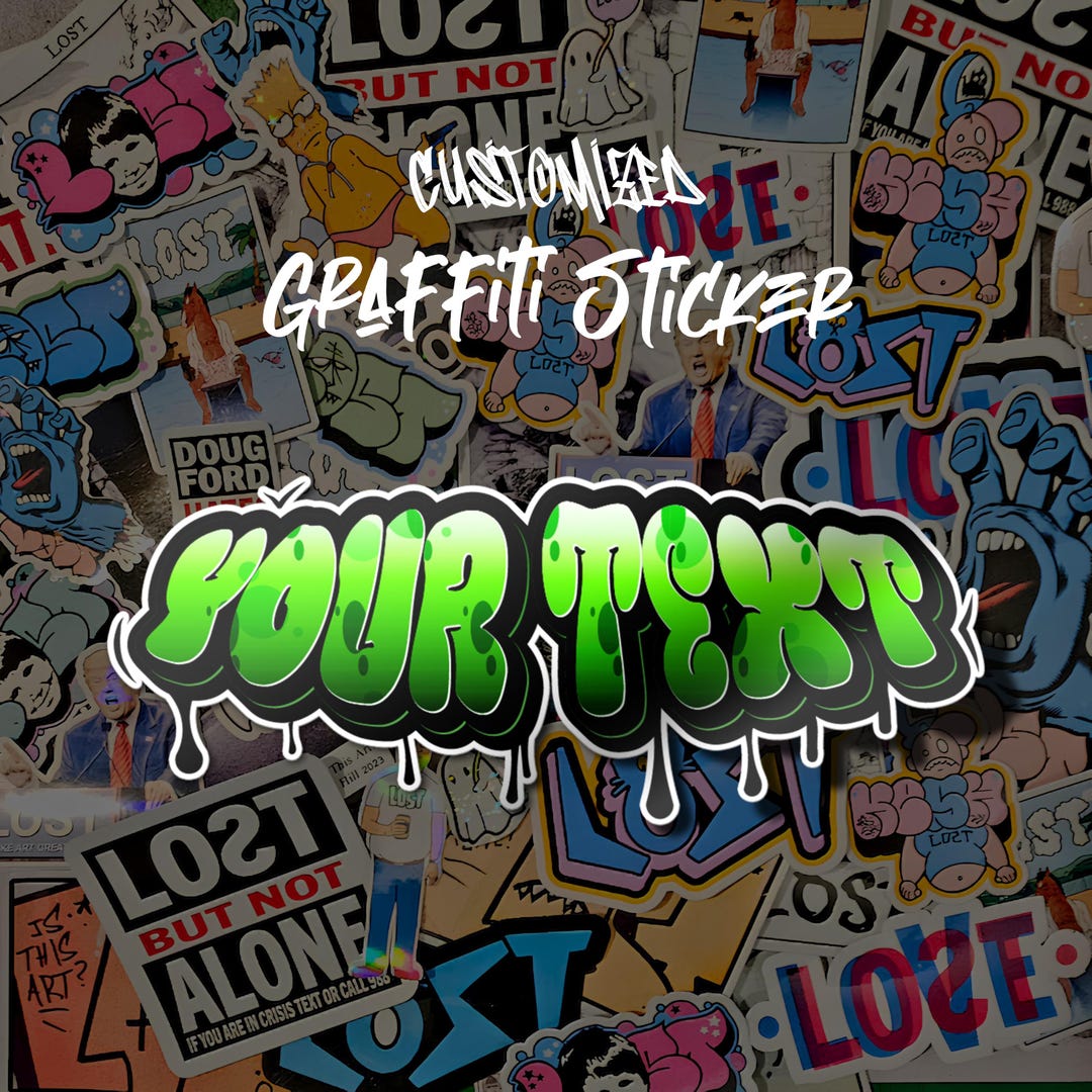 10 Sticker Custom, Sticker Graffiti Custom, Graffiti Custom, Sticker ...