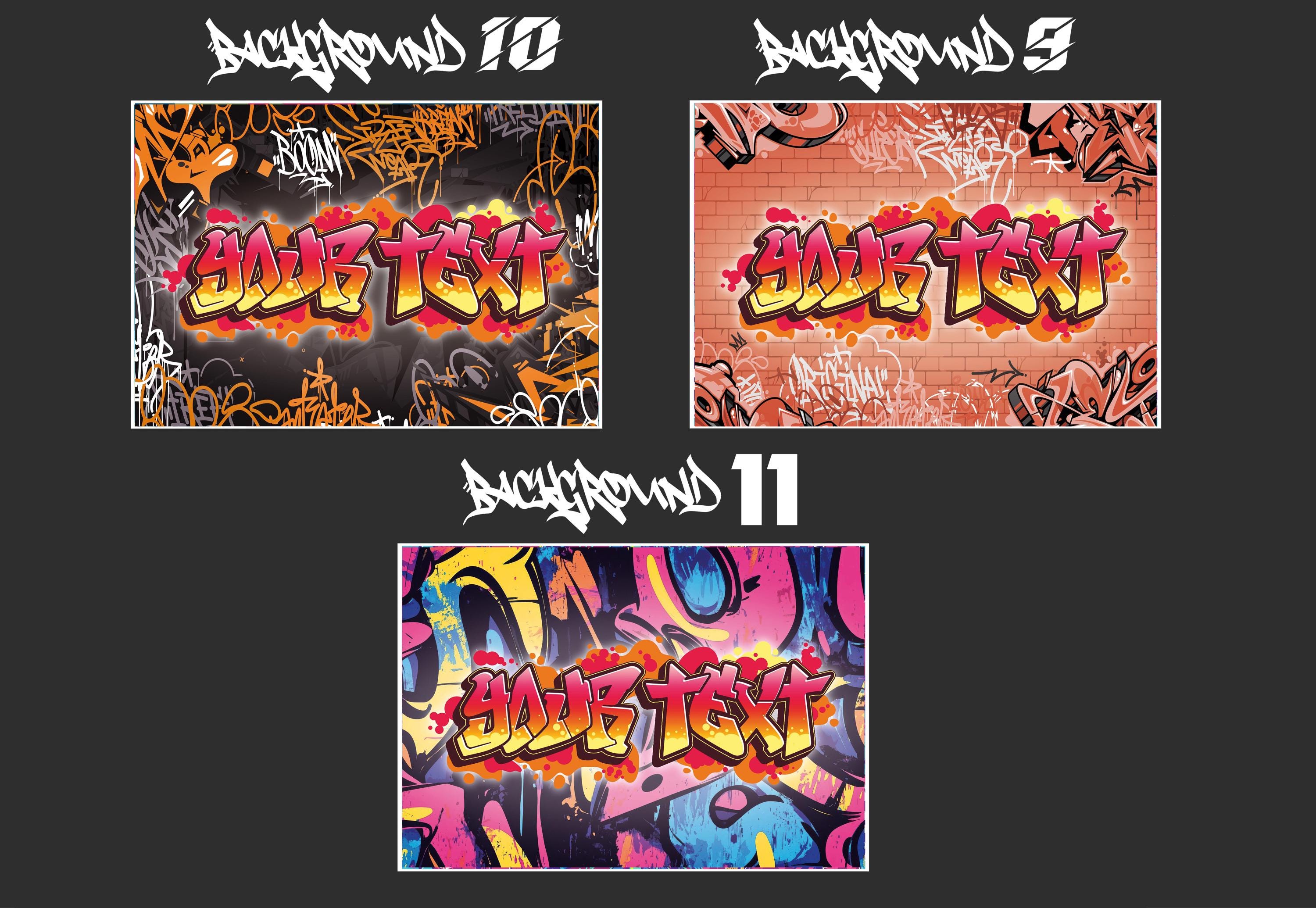 Customized Graffiti, Street Art Style Name, Customized Graffiti Poster ...