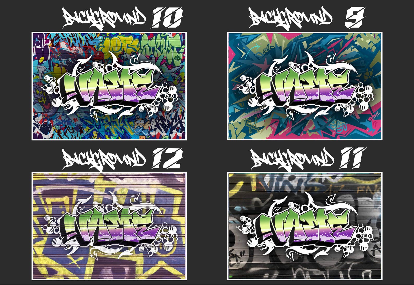 Customized Graffiti, Street Art Style Name, Customized Graffiti Poster ...
