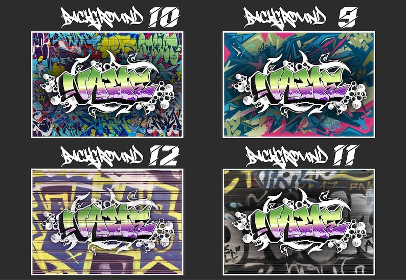 Customized Graffiti, Street Art Style Name, Customized Graffiti Poster ...