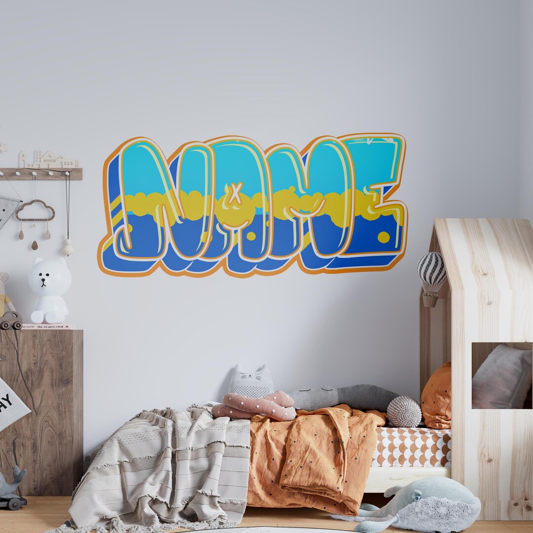 Graffiti Decal, Sticker Decal, Graffiti Wall, Graffiti Wall Kids, Gift ...