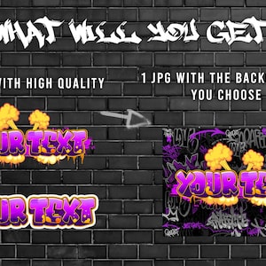Customized Graffiti, Street Art Style Name, Customized Graffiti Poster ...