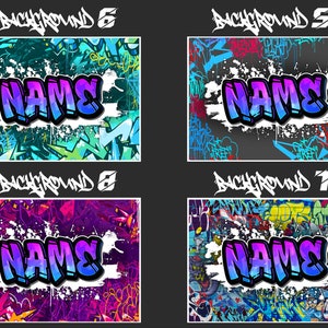 Customized Graffiti, Street Art Style Name, Customized Graffiti Poster ...