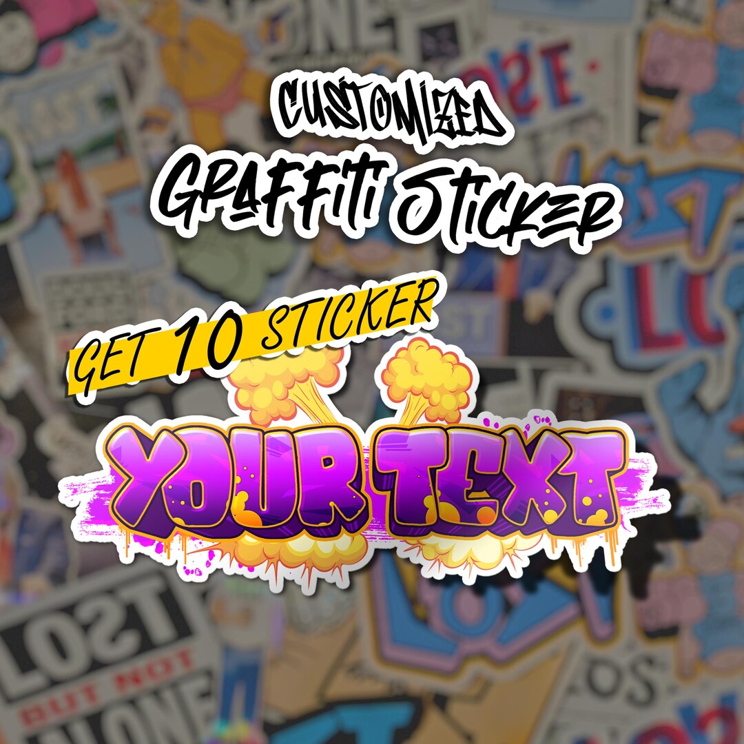Create Custom Graffiti Stickers - Personalized Name Designs for Unique ...