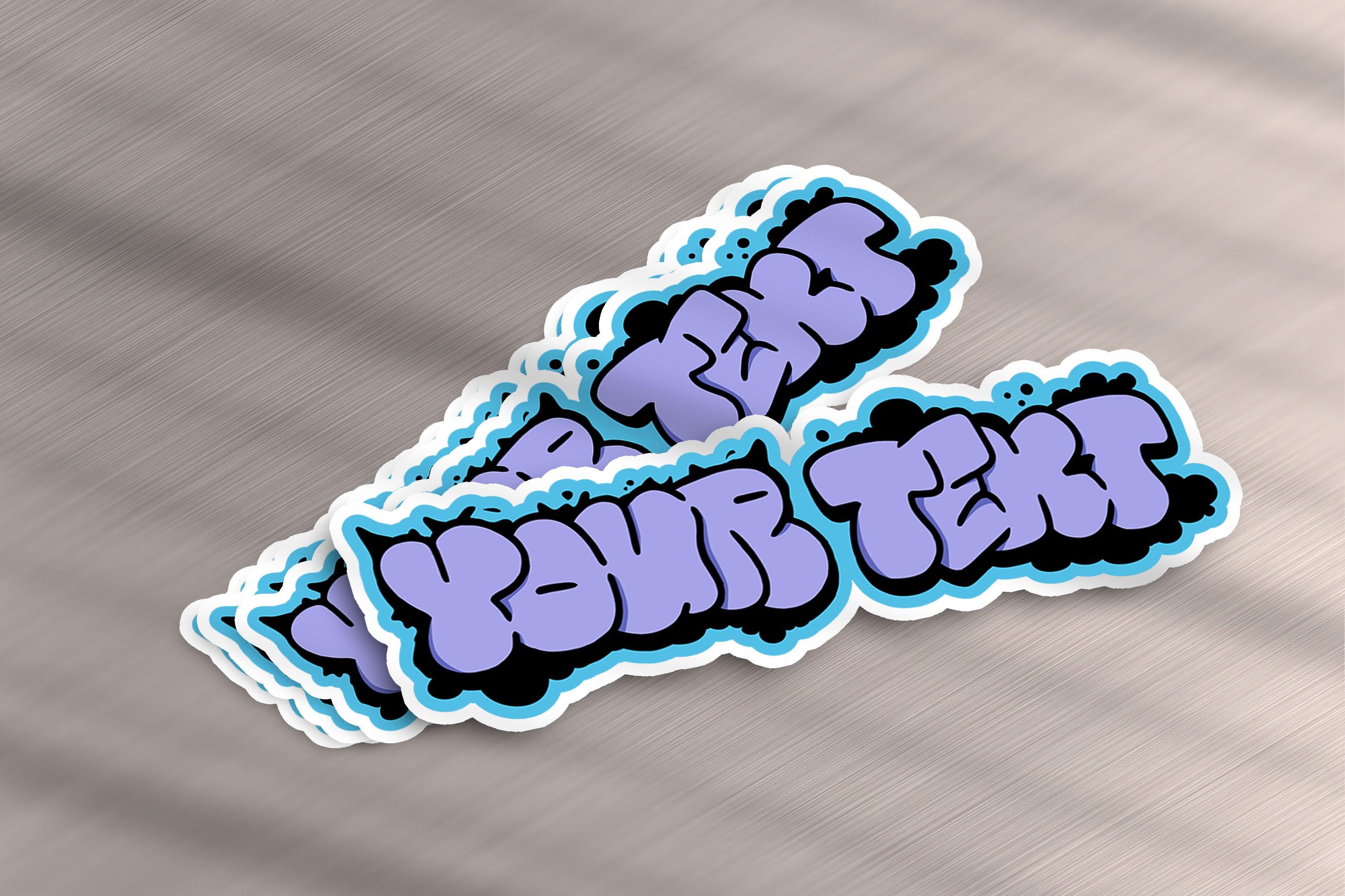 Custom Graffiti Sticker Create Your Own Unique Title for Urban Art ...