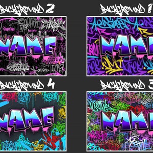 Custom Graffiti, Street Art Style Name, Customized Graffiti Poster ...