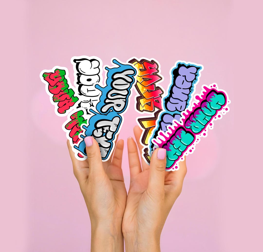 Custom Graffiti Sticker- Create Your Own Unique Title for Urban Art ...
