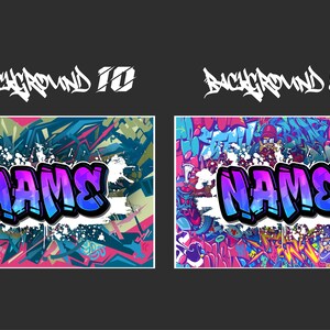 Customized Graffiti, Street Art Style Name, Customized Graffiti Poster ...