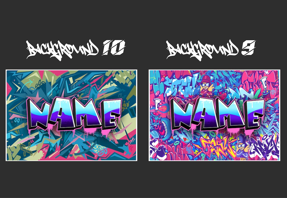 Custom Graffiti, Street Art Style Name, Customized Graffiti Poster ...