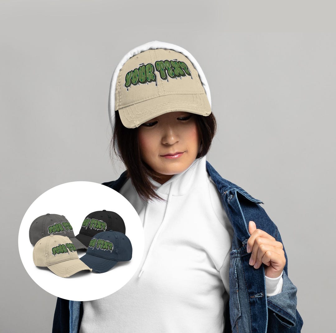 Custom Cap Graffiti, Custom Hat Distressed, Baseball Hat Customized ...