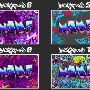 Custom Graffiti, Street Art Style Name, Customized Graffiti Poster ...