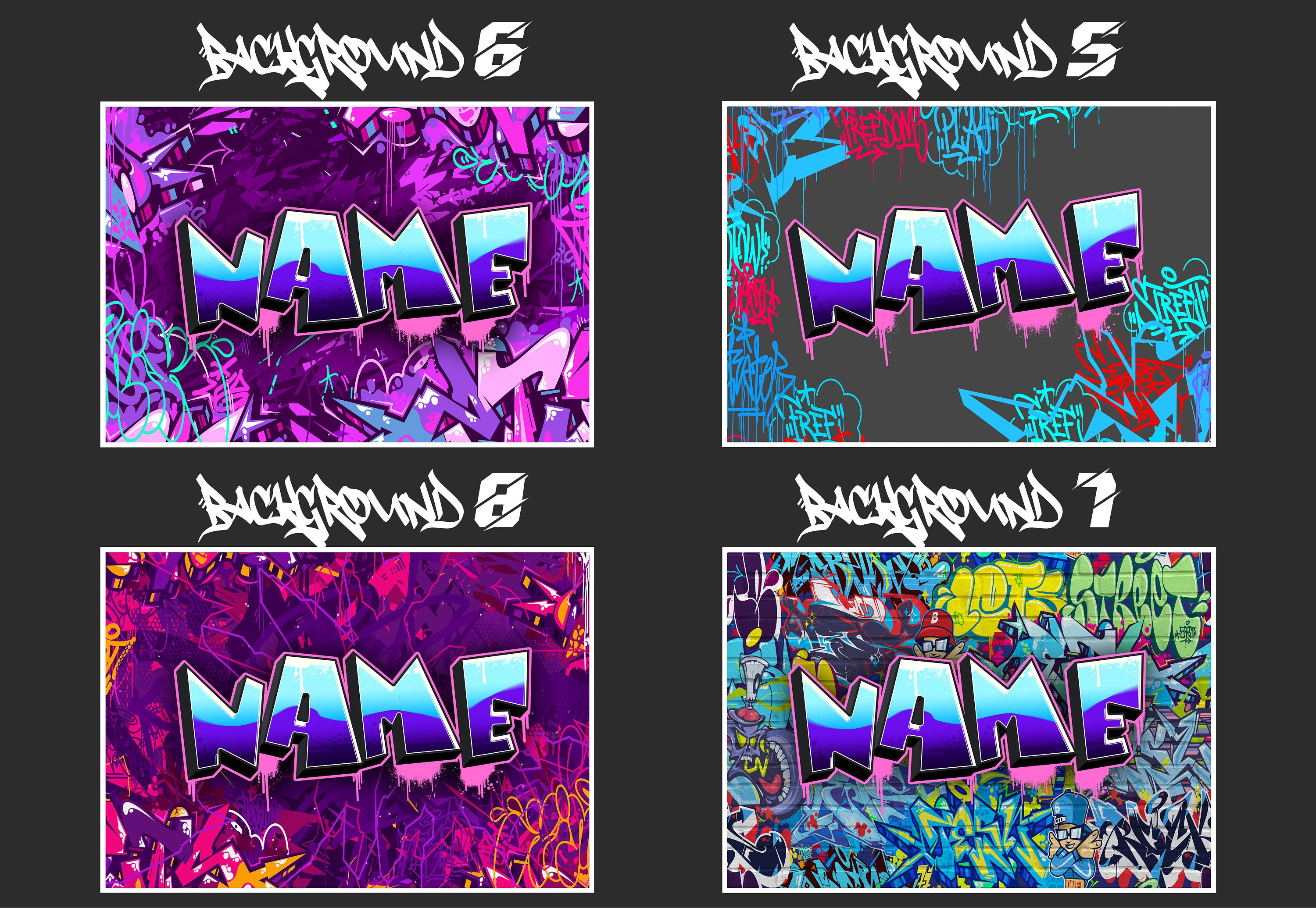 Custom Graffiti, Street Art Style Name, Customized Graffiti Poster ...