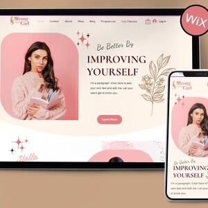 Wix Website Template - Coaching , Wix Template , Ecommerce Wix Template ...