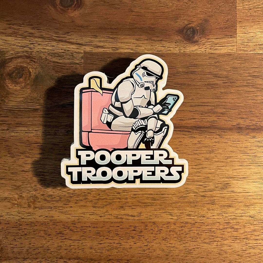 Pooper Trooper Sticker - Etsy