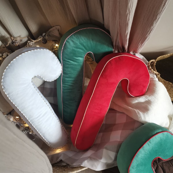 Candy Cane Pillow - Etsy