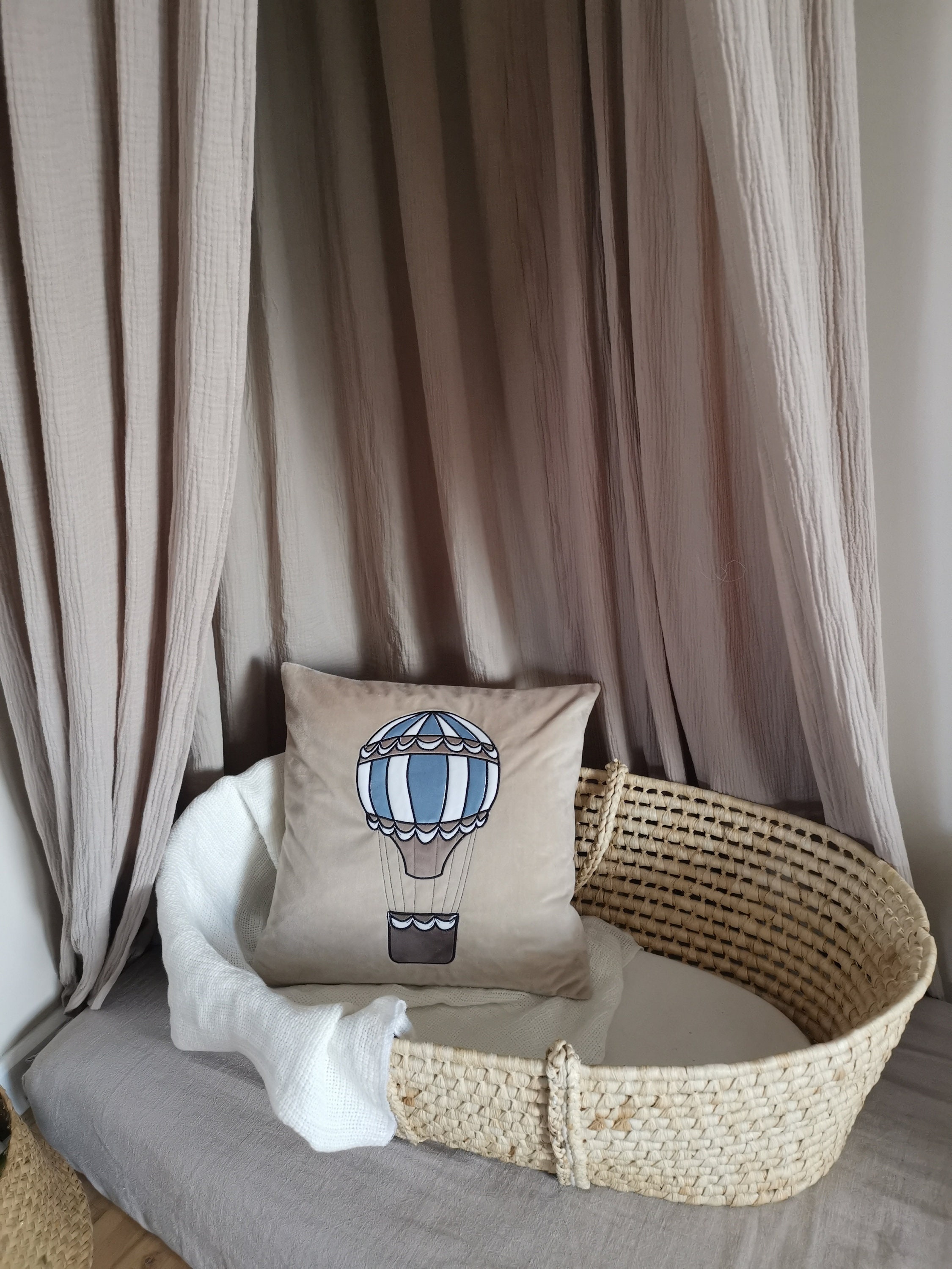 Velvet Hot Air Balloon Pillow, Retro Boho Boy's Room Decor - Etsy