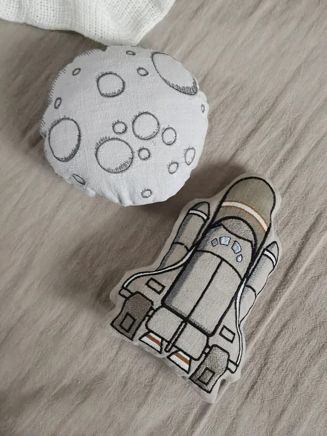 Small Spaceship Linen Pillow for a Boy's Room With a Space Theme, Space ...