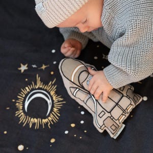 Linen Spaceship Pillow, Space Shuttle Kids Room Decor - Etsy