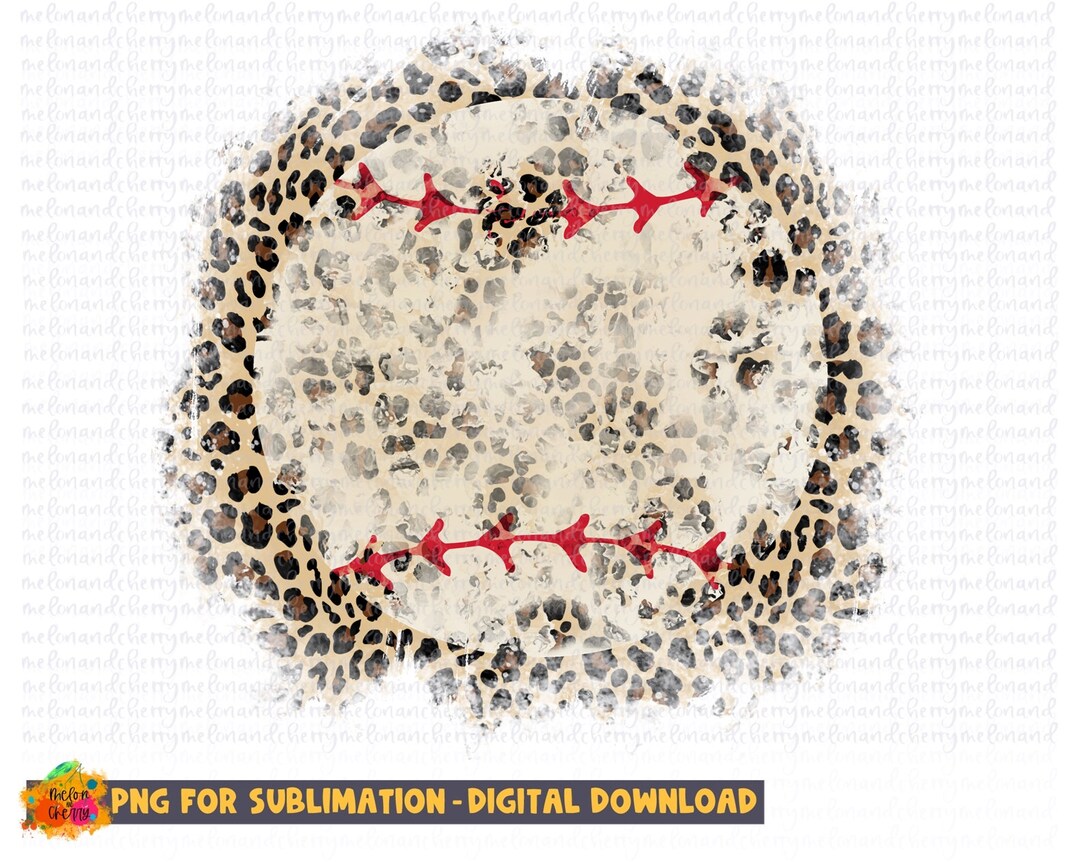 Baseball Distressed Leopard Background Sublimation Design - Etsy