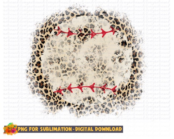 Baseball Distressed Leopard Background Sublimation Design - Etsy