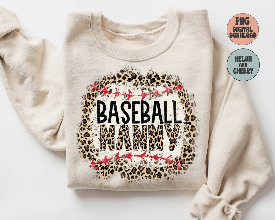 Distressed Leopard Baseball Nanny Png Sublimation Design Download ...