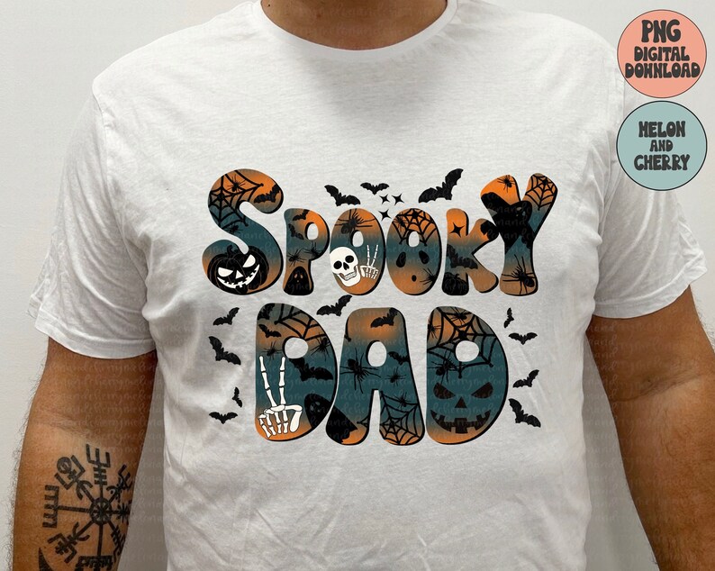 Spooky Dad Png Sublimation Design Download Halloween Png - Etsy